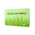 Lawn Service License Plate | Zazzle