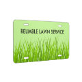 Lawn Service License Plate | Zazzle