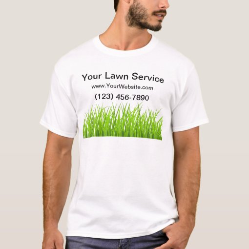 Lawn Service Simple Work Shirts | Zazzle