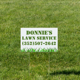Lawn Service Yard Sign | Zazzle