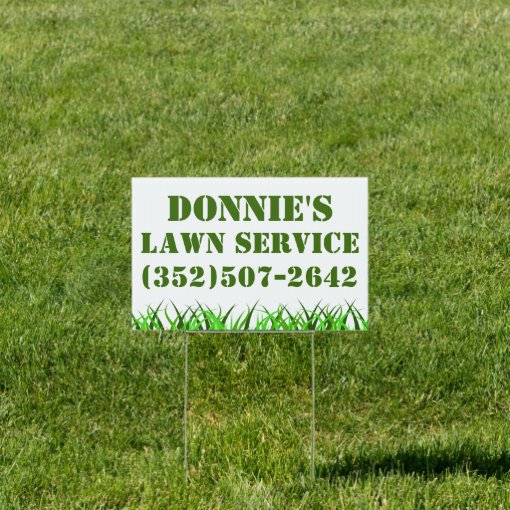 Lawn Service Yard Sign | Zazzle