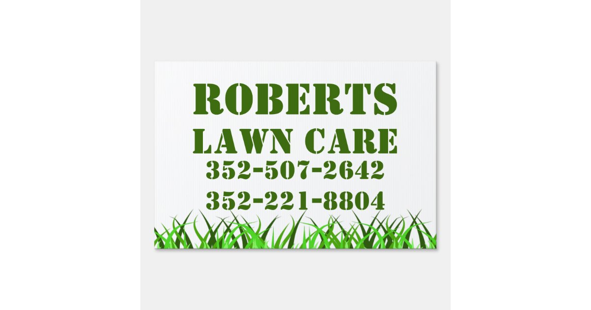 Lawn Service Yard Sign | Zazzle