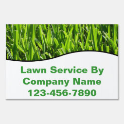 Lawn Service Yard Signs | Zazzle