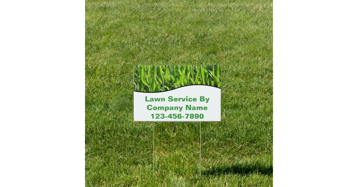 Lawn Service Yard Signs | Zazzle