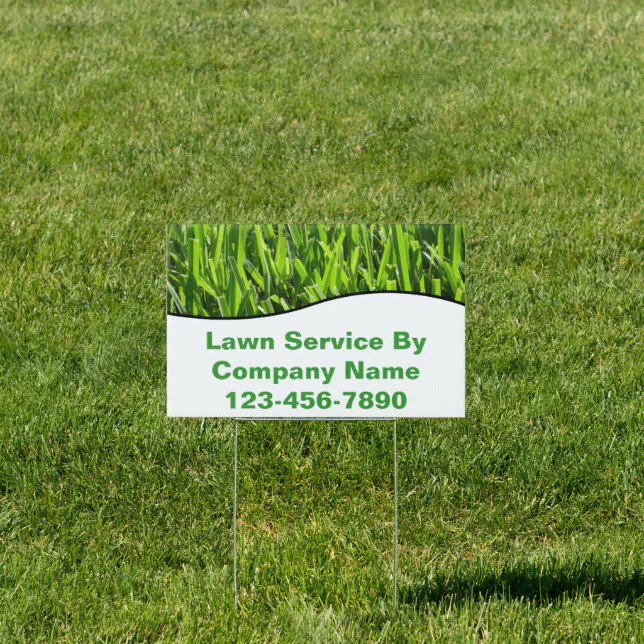 Lawn Service Yard Signs | Zazzle