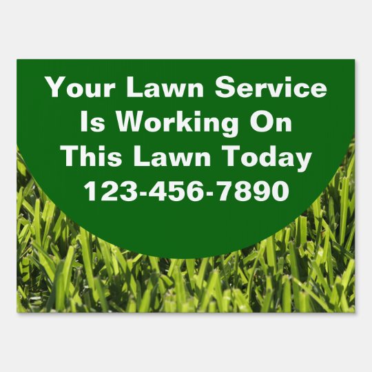Lawn Service Yard Signs | Zazzle.com