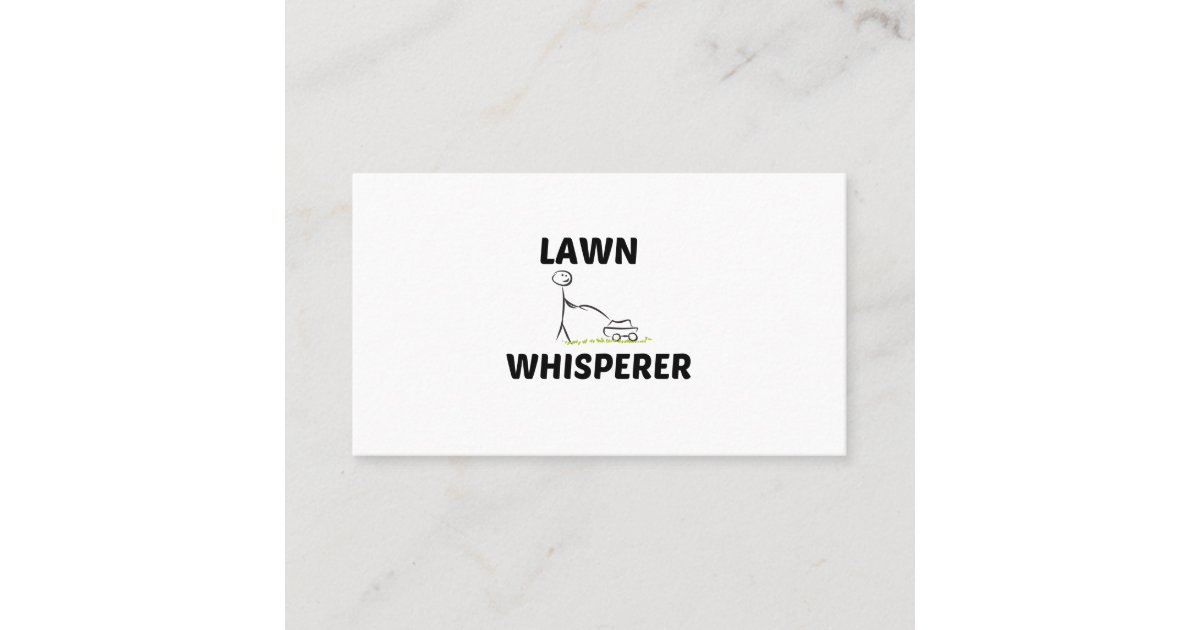 LAWN WHISPERER CALLING CARD | Zazzle LAWN WHISPERER CALLING CARD | Zazzle