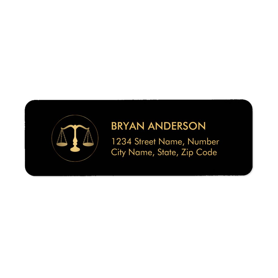 Lawyer Attorney Address Label | Zazzle