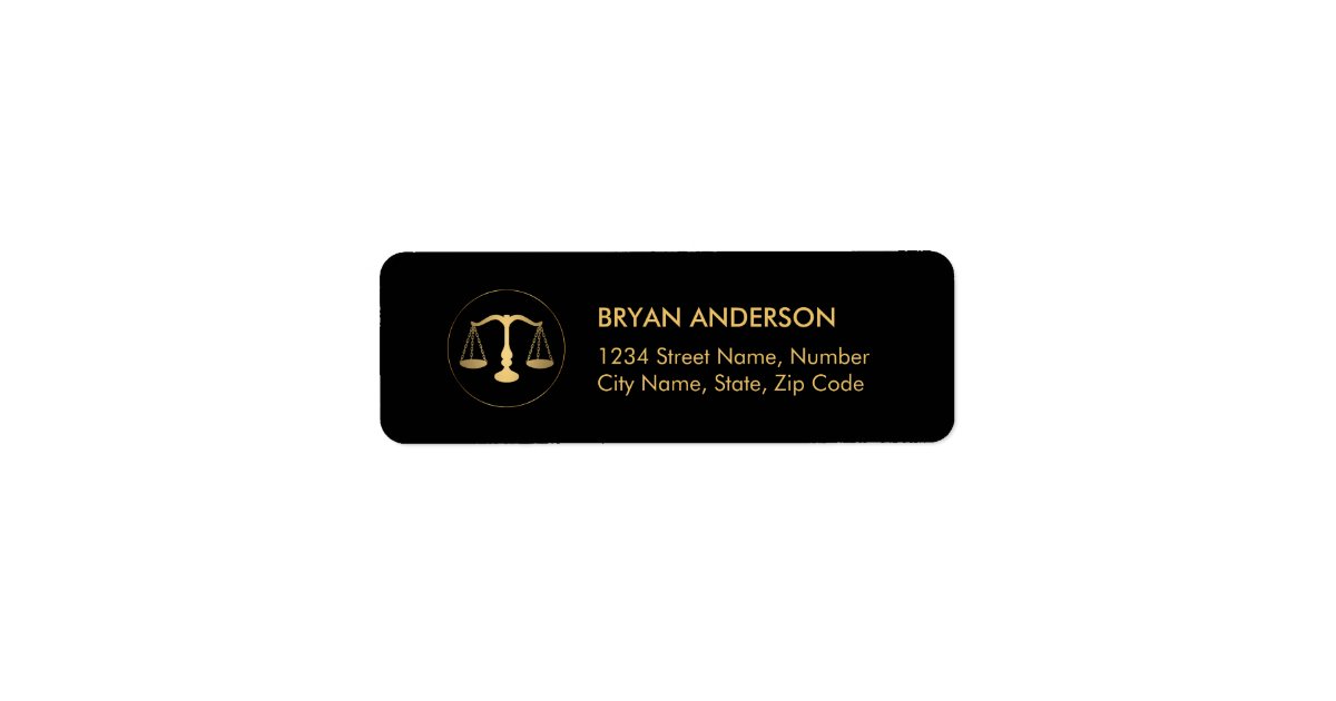 Lawyer Attorney Address Label | Zazzle