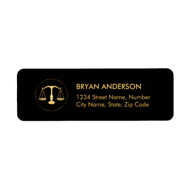 Lawyer Attorney Address Label | Zazzle
