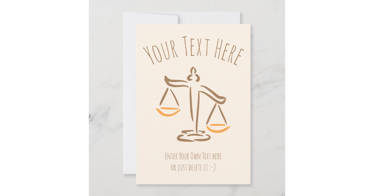 Lawyer | Attorney | Judge | Law Firm / Office Invitation | Zazzle