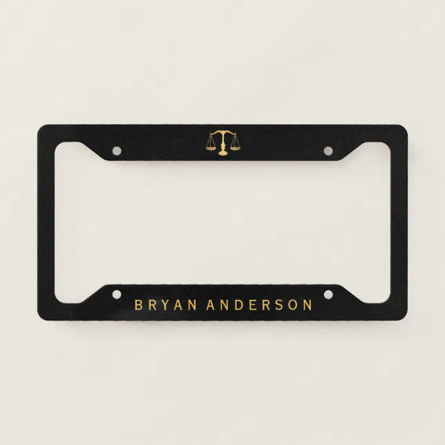 Lawyer Attorney Licence Plate Frame | Zazzle
