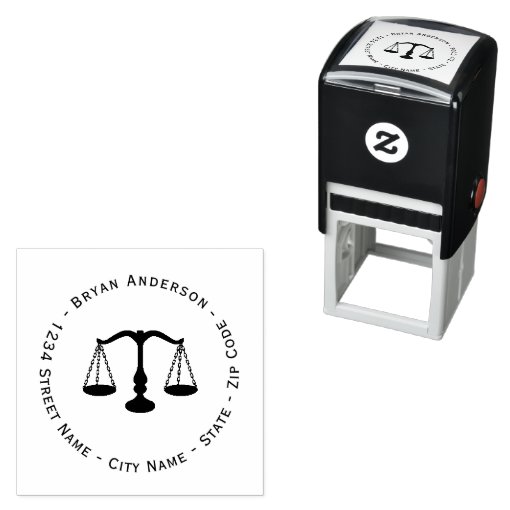 Lawyer Attorney Return Address Self-inking Stamp | Zazzle