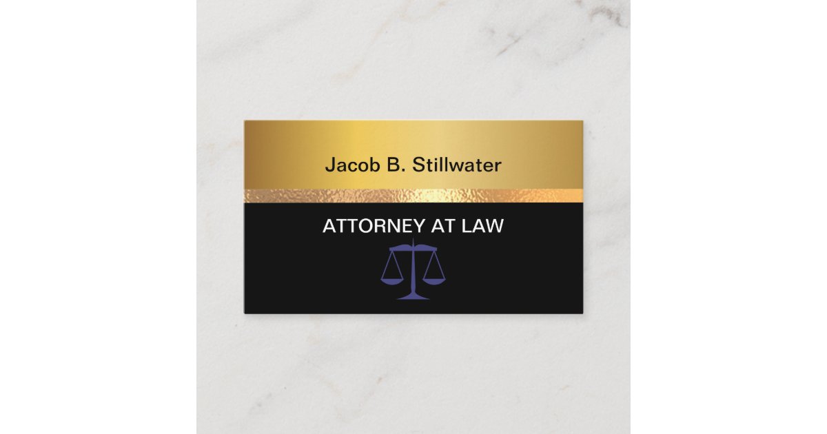 Lawyer Attorney Scales of Justice Business Card | Zazzle