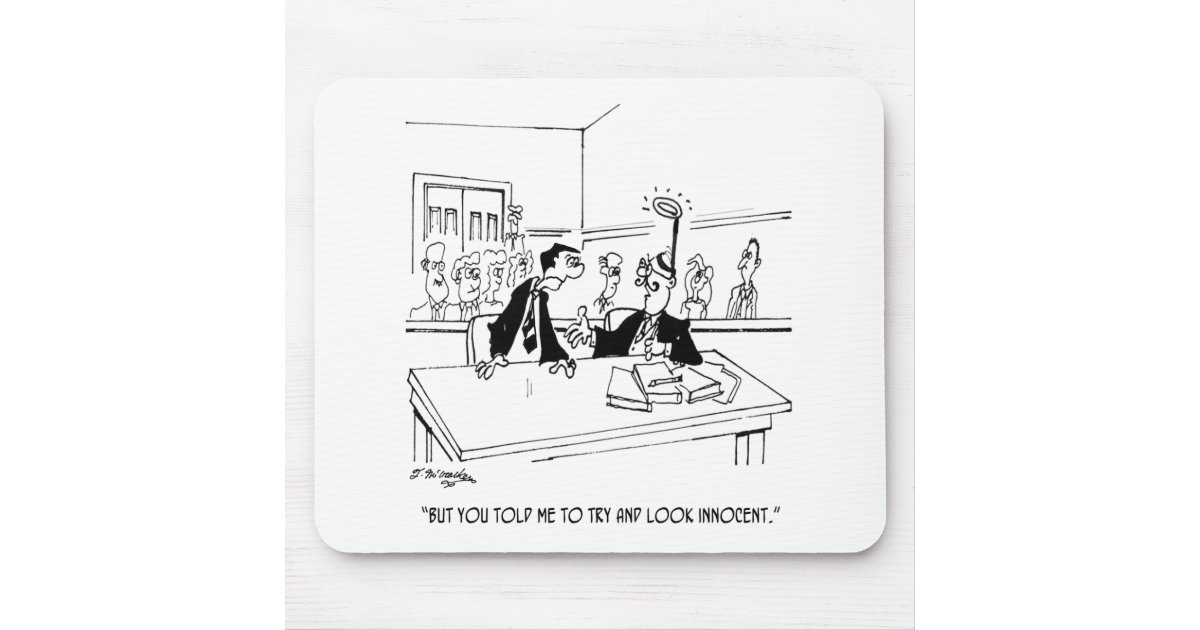 Lawyer Cartoon 5299 Mouse Pad | Zazzle