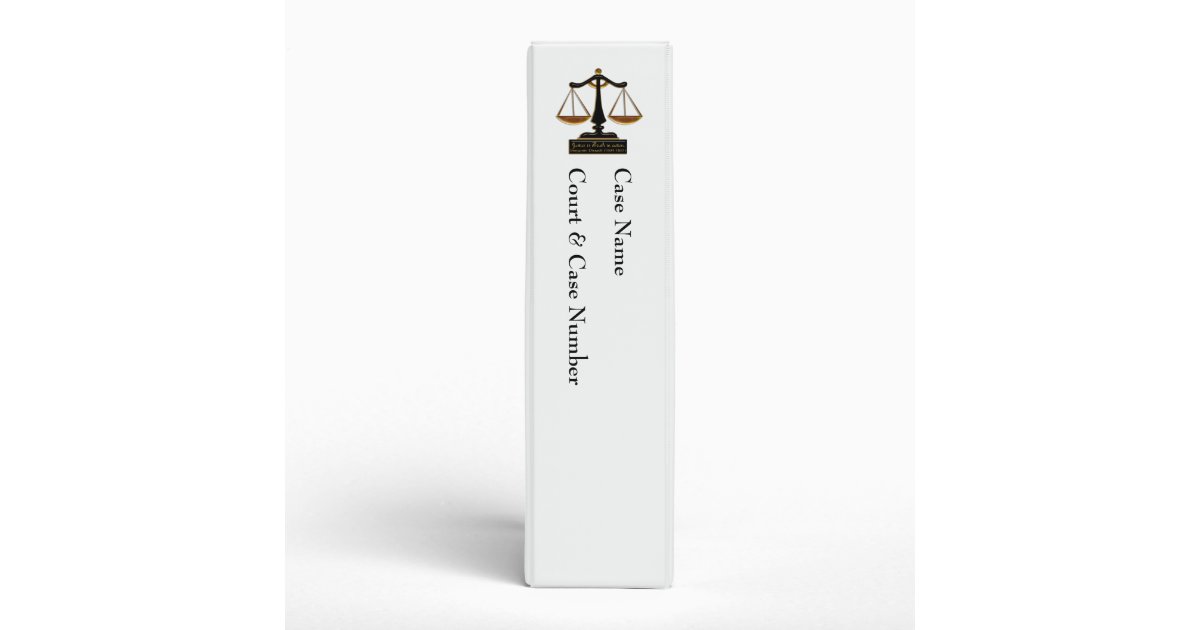 Lawyer Case Book (Personalized) Binder | Zazzle