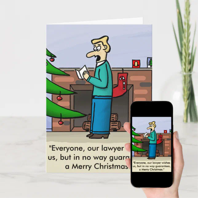 Lawyer Christmas Card | Zazzle