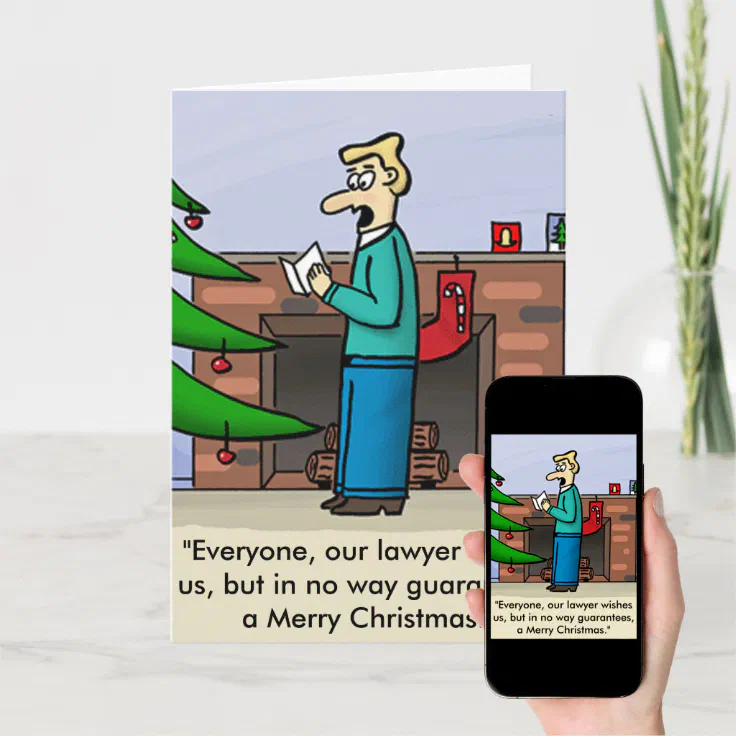 Lawyer Christmas Card | Zazzle