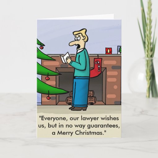 Lawyer Christmas Card | Zazzle