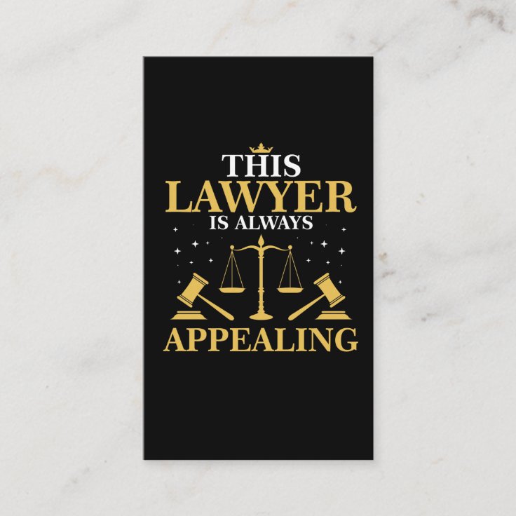Lawyer Gift Law School Graduation New Attorney Business Card | Zazzle