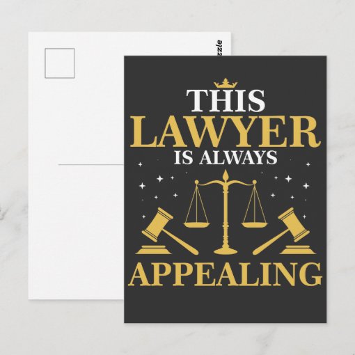 Lawyer Gift Law School Graduation New Attorney Postcard | Zazzle