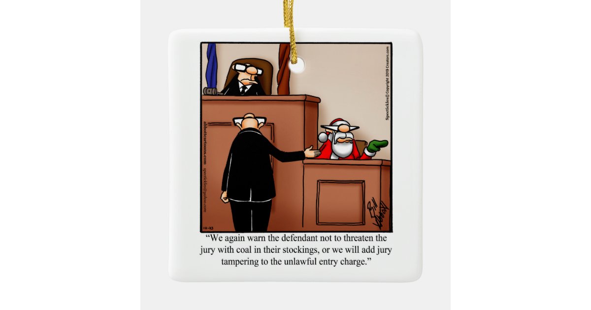 Lawyer Humor Christmas Ornament | Zazzle