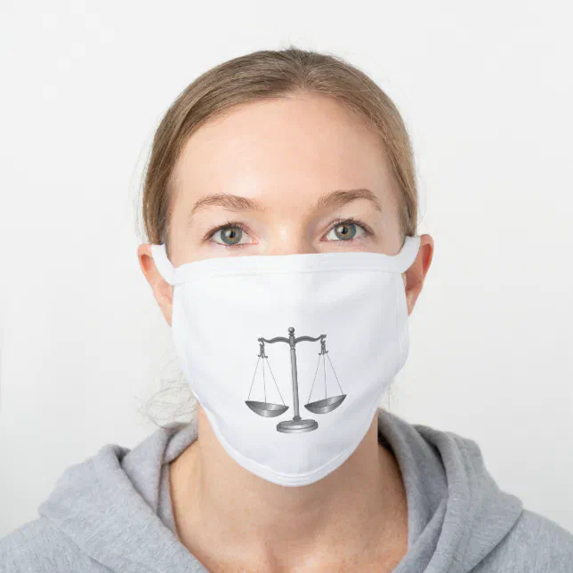 Lawyer Judge Reusable Cotton Face Mask : Justice | Zazzle