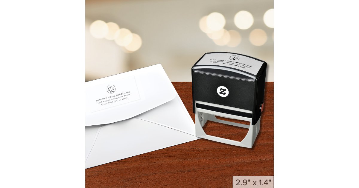 Lawyer Law Firm Return Address Self-inking Stamp | Zazzle
