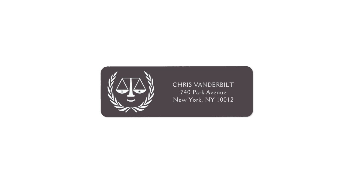 Lawyer Law Office Label | Zazzle