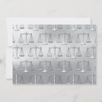 Lawyer Law School Silver Graduation Navy Blue Invi Invitation | Zazzle