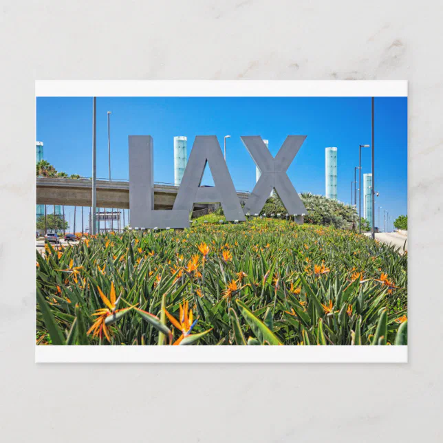 LAX Airport Sign Postcard | Zazzle