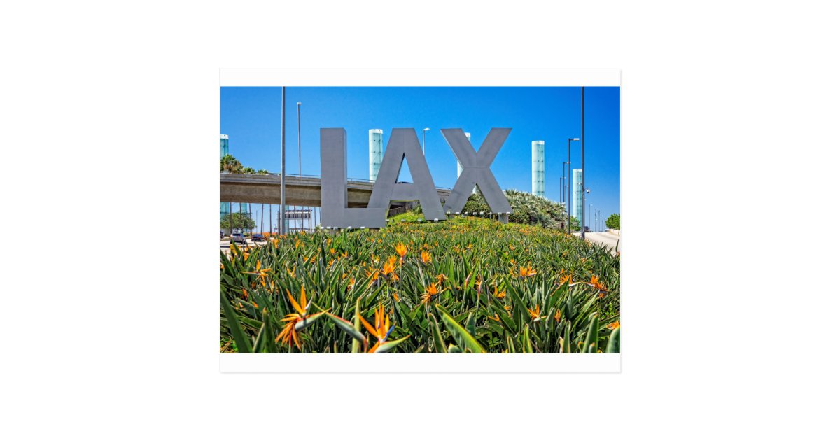 LAX Airport Sign Postcard | Zazzle.com
