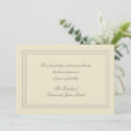 Layered Bereavement Thank You Notecard | Zazzle