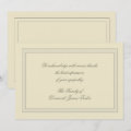 Layered Bereavement Thank You Notecard | Zazzle