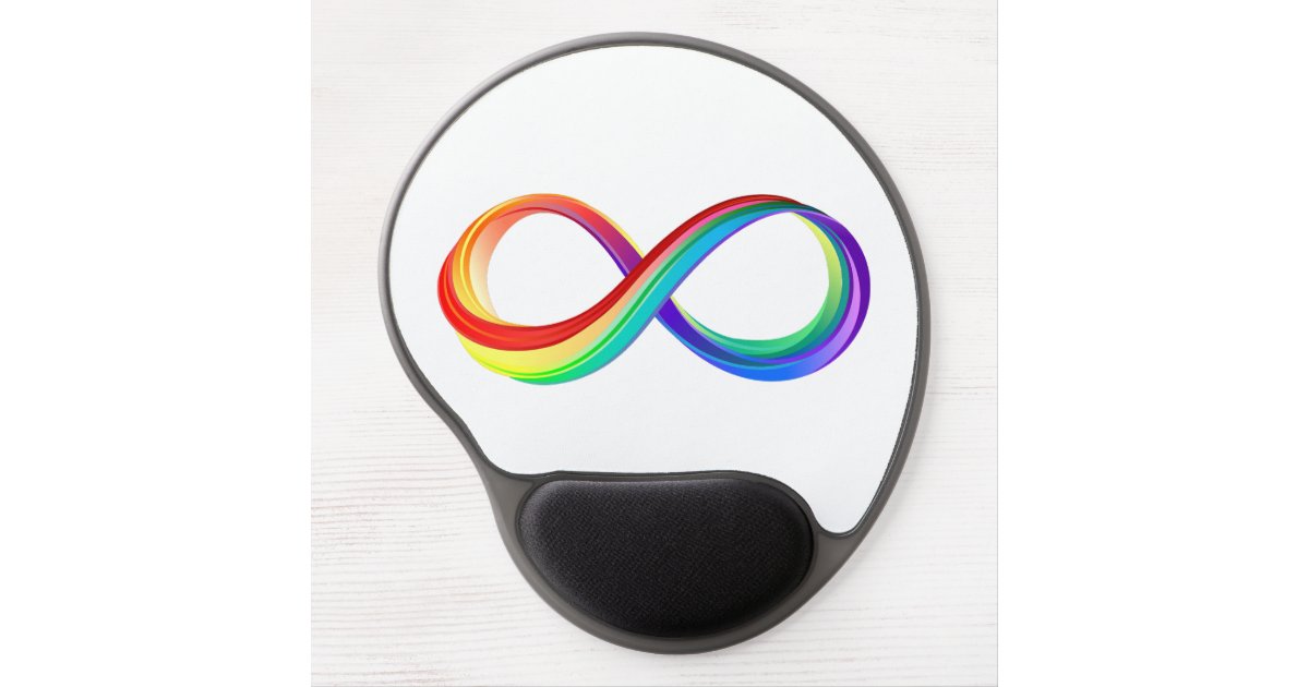 Layered Rainbow Infinity Symbol Gel Mouse Pad | Zazzle