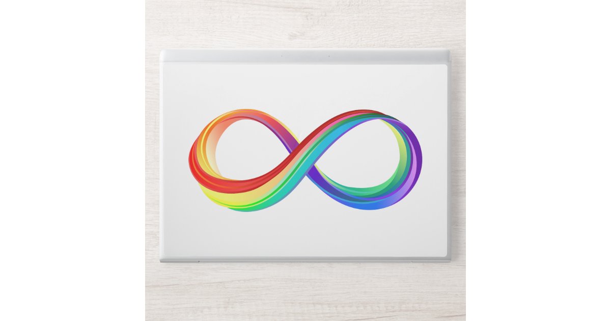 Layered Rainbow Infinity Symbol HP Laptop Skin | Zazzle