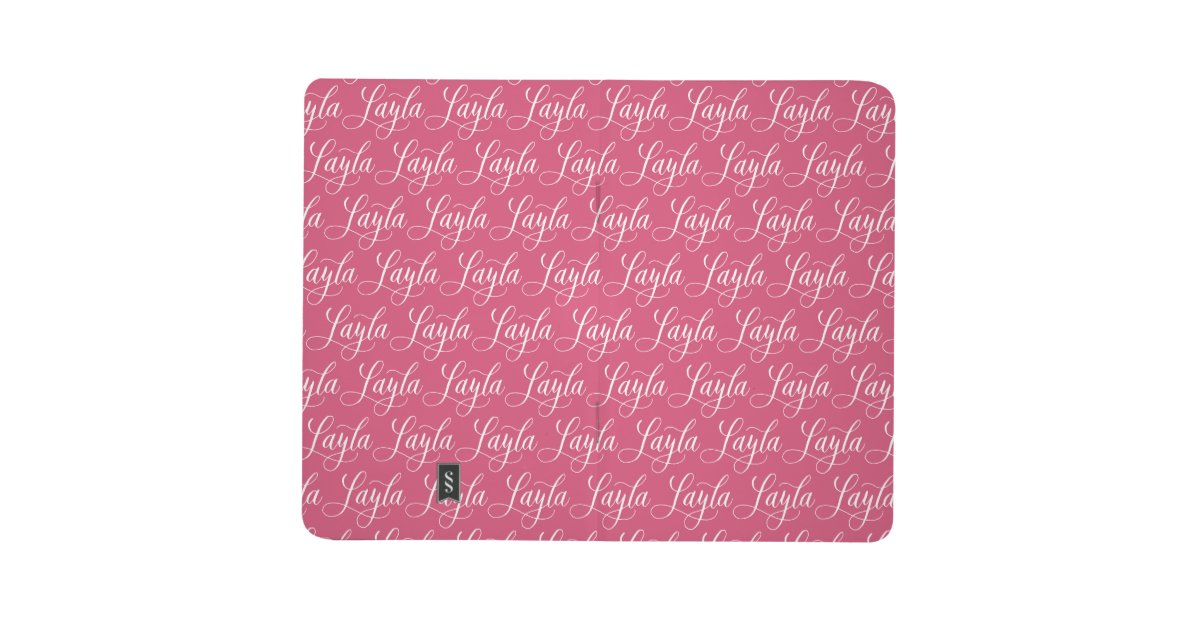Layla - Modern Calligraphy Name Design Journal | Zazzle
