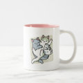 Laze Furr Days - Cute Lazy Cats Design Two-Tone Coffee Mug | Zazzle
