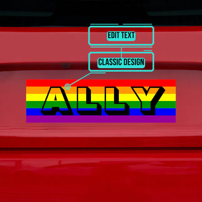 LBGT Ally Car Magnet | Zazzle