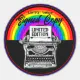 LBGTQ+ Author Signed Copy Typewriter Classic Round Sticker | Zazzle