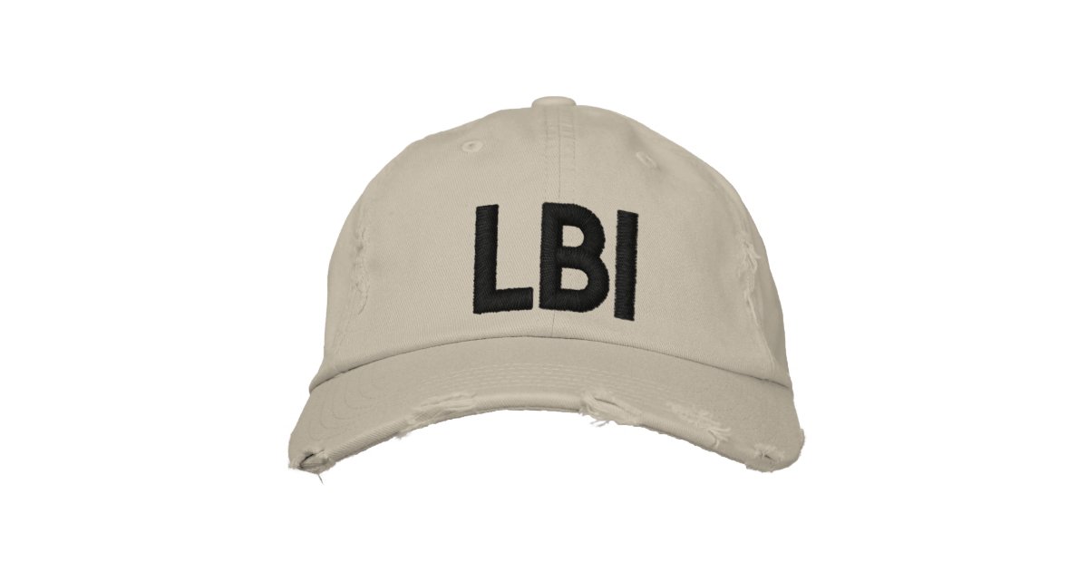 LBI HAT LONG BEACH ISLAND NEW JERSEY 08008 | Zazzle