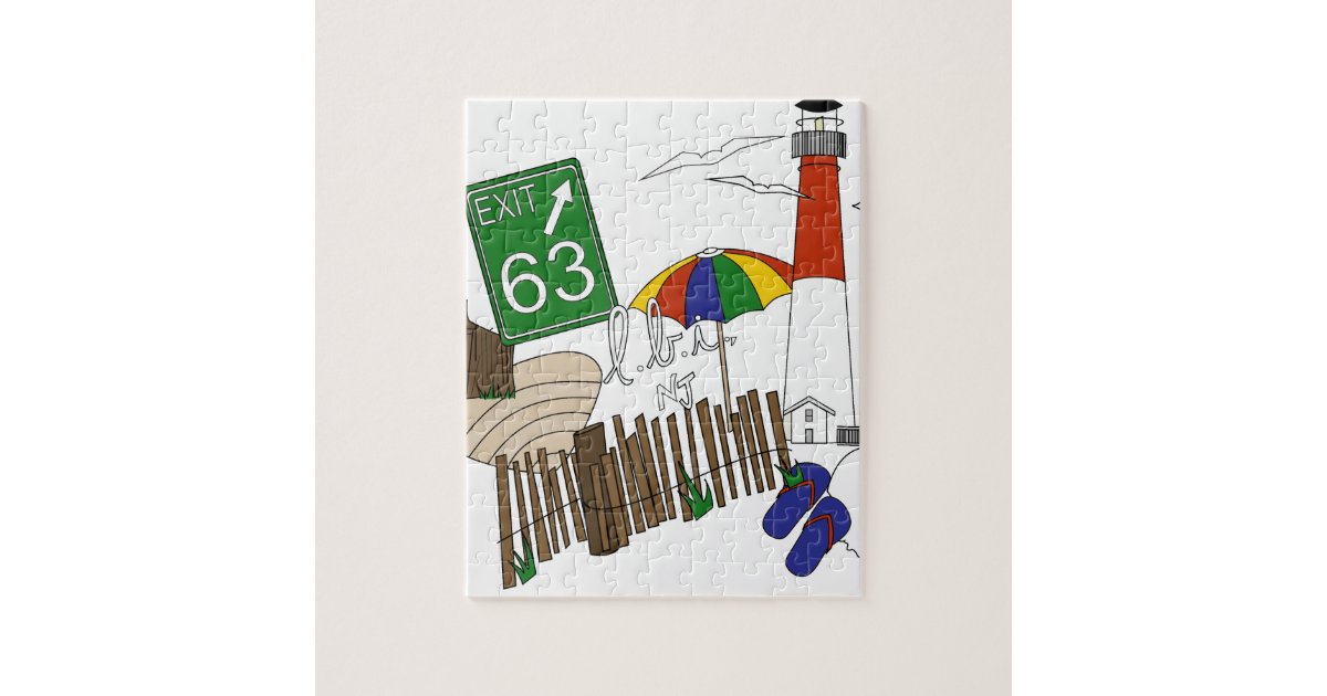 LBI Love Primary Color Collage Jigsaw Puzzle | Zazzle
