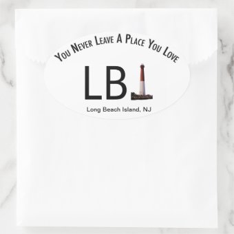 LBI Sticker Long Beach Island, NJ Lighthouse | Zazzle