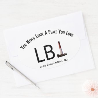 LBI Sticker Long Beach Island, NJ Lighthouse | Zazzle