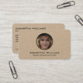 LCSW Social Worker Custom QR Photo Business Card | Zazzle