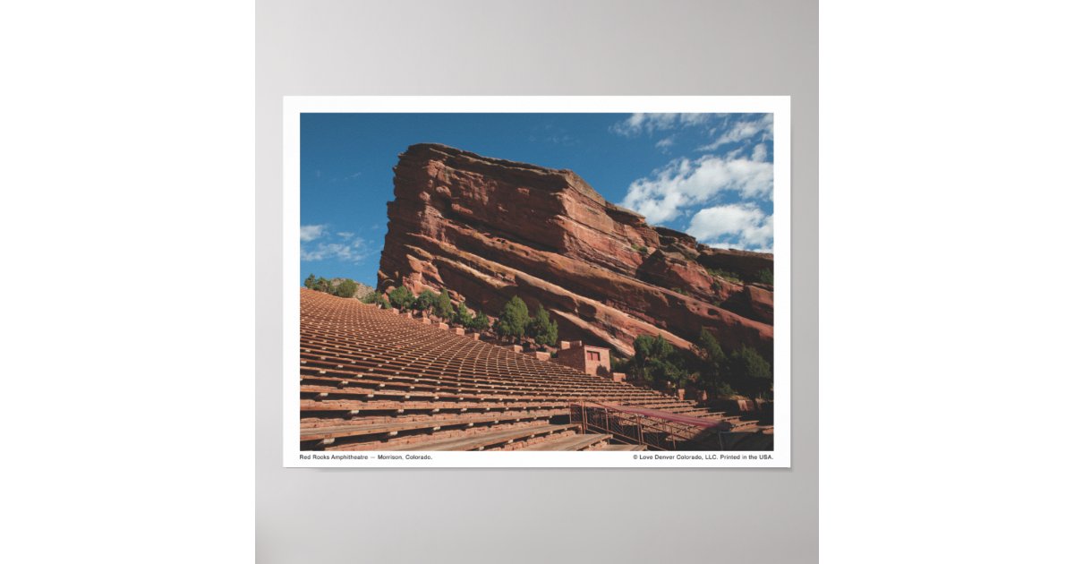 LDC Red Rocks Amphitheatre Poster | Zazzle