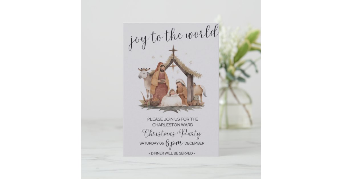 LDS Christmas Ward Party Invitation | Zazzle