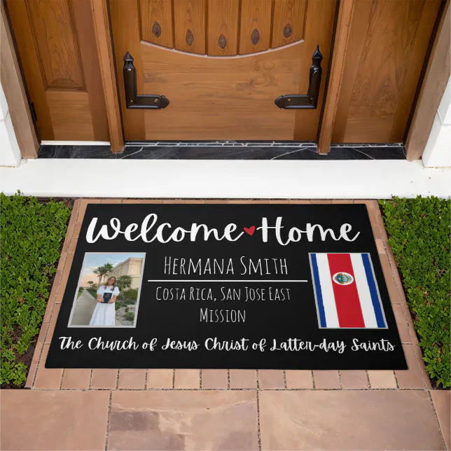 LDS Missionary Homecoming Custom Welcome Home Mat | Zazzle