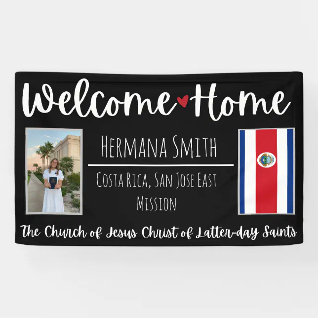 LDS Missionary Homecoming Welcome Home Custom Sign | Zazzle