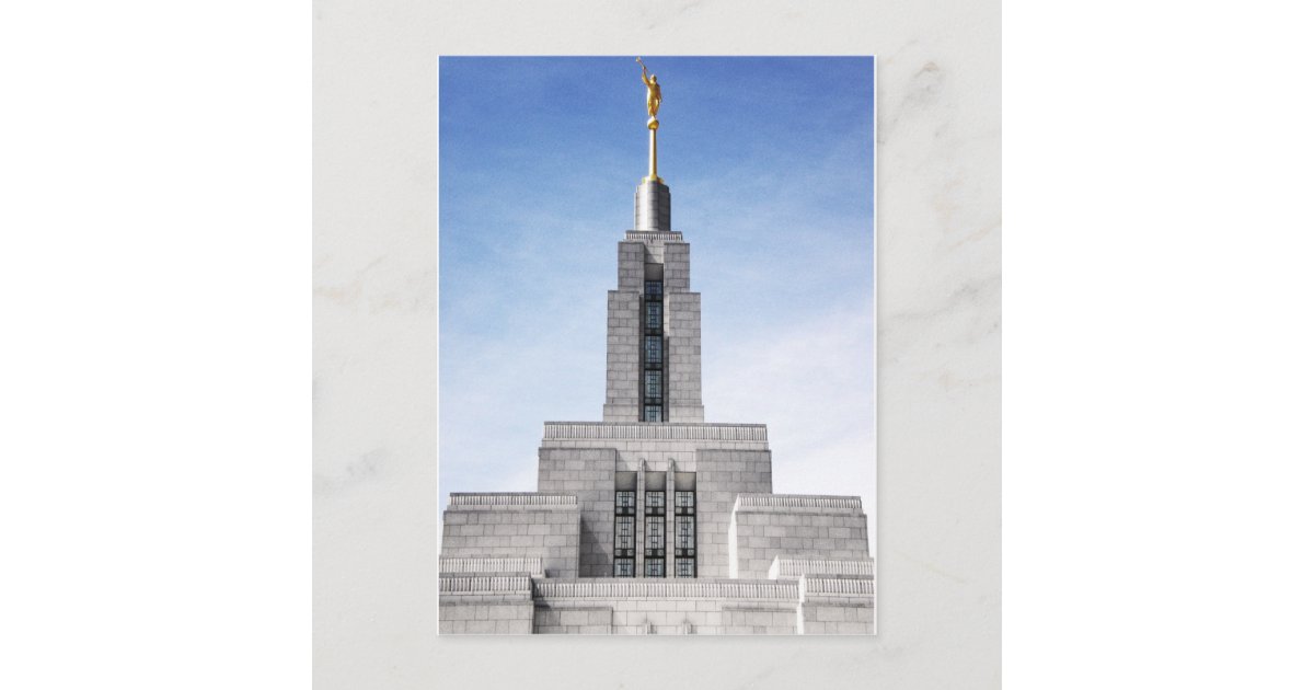 lds mormon draper ut temple spire postcard | Zazzle